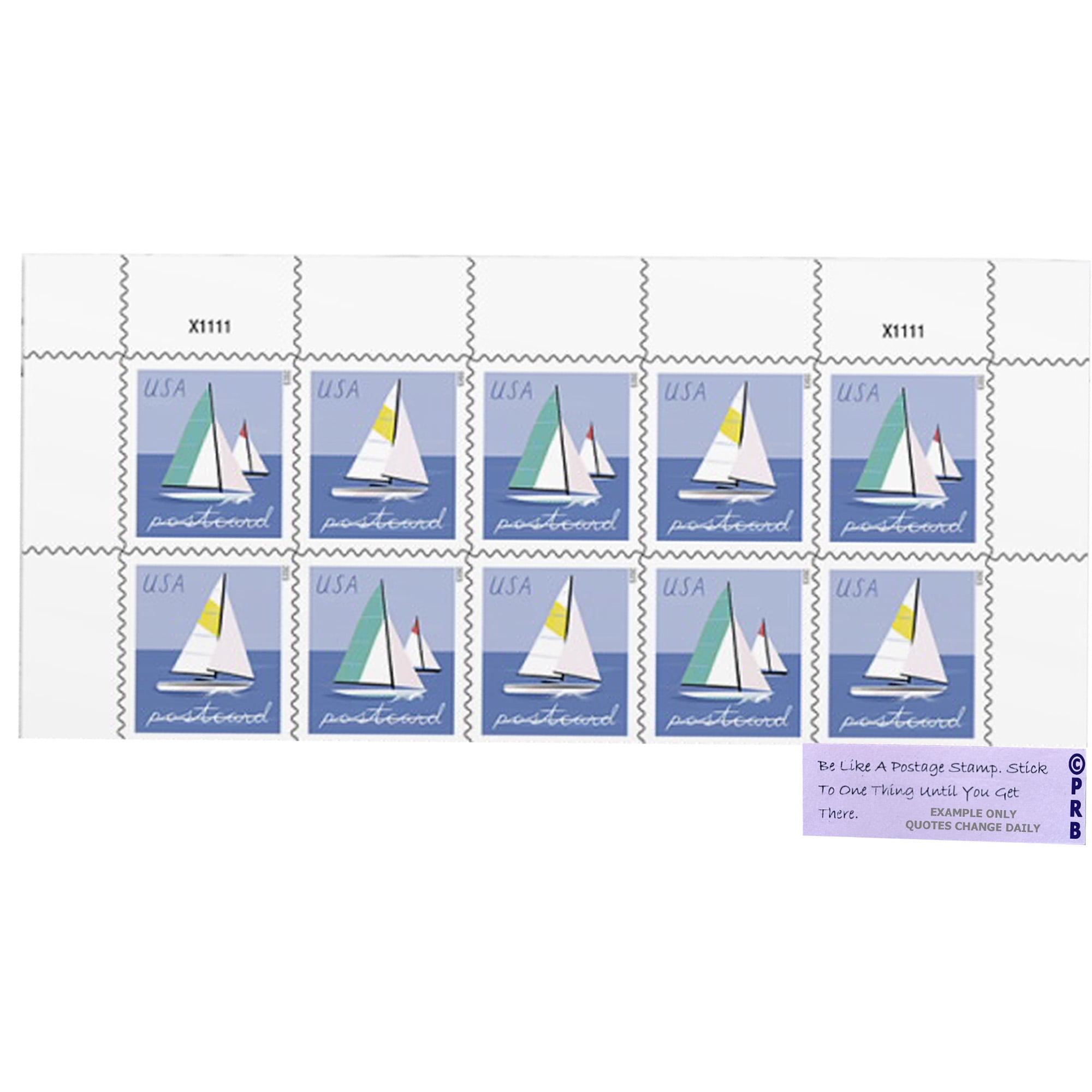 USPS Forever Postage Stamps - Sailboats Postcard Rate, First Class ...