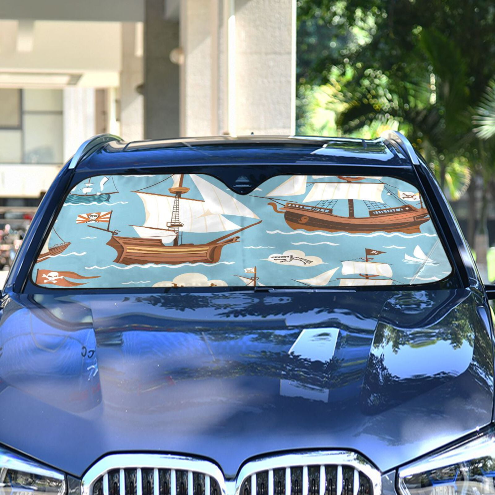 Sailboats Sea Automotive Front Car Windshield Sun Shade Reflector ...
