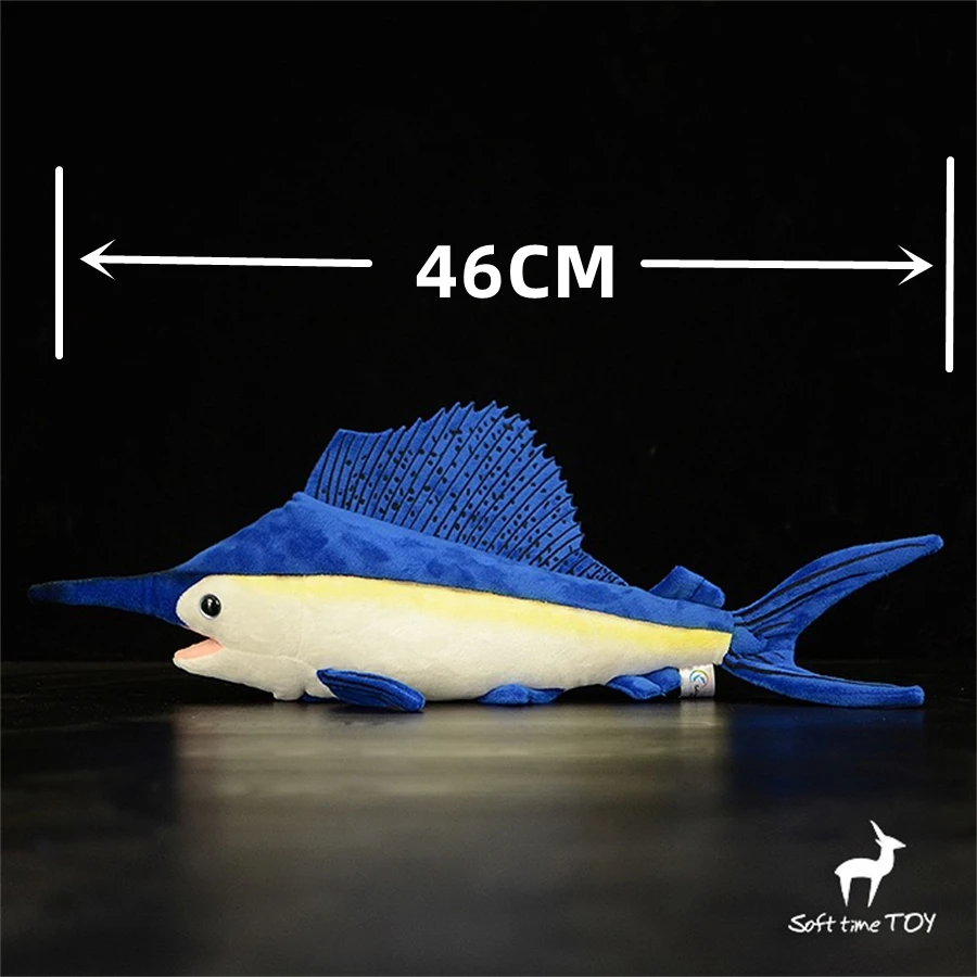 Sailfish High Fidelity Anime Cute Plushie Swordfish Plush Toys Lifelike ...