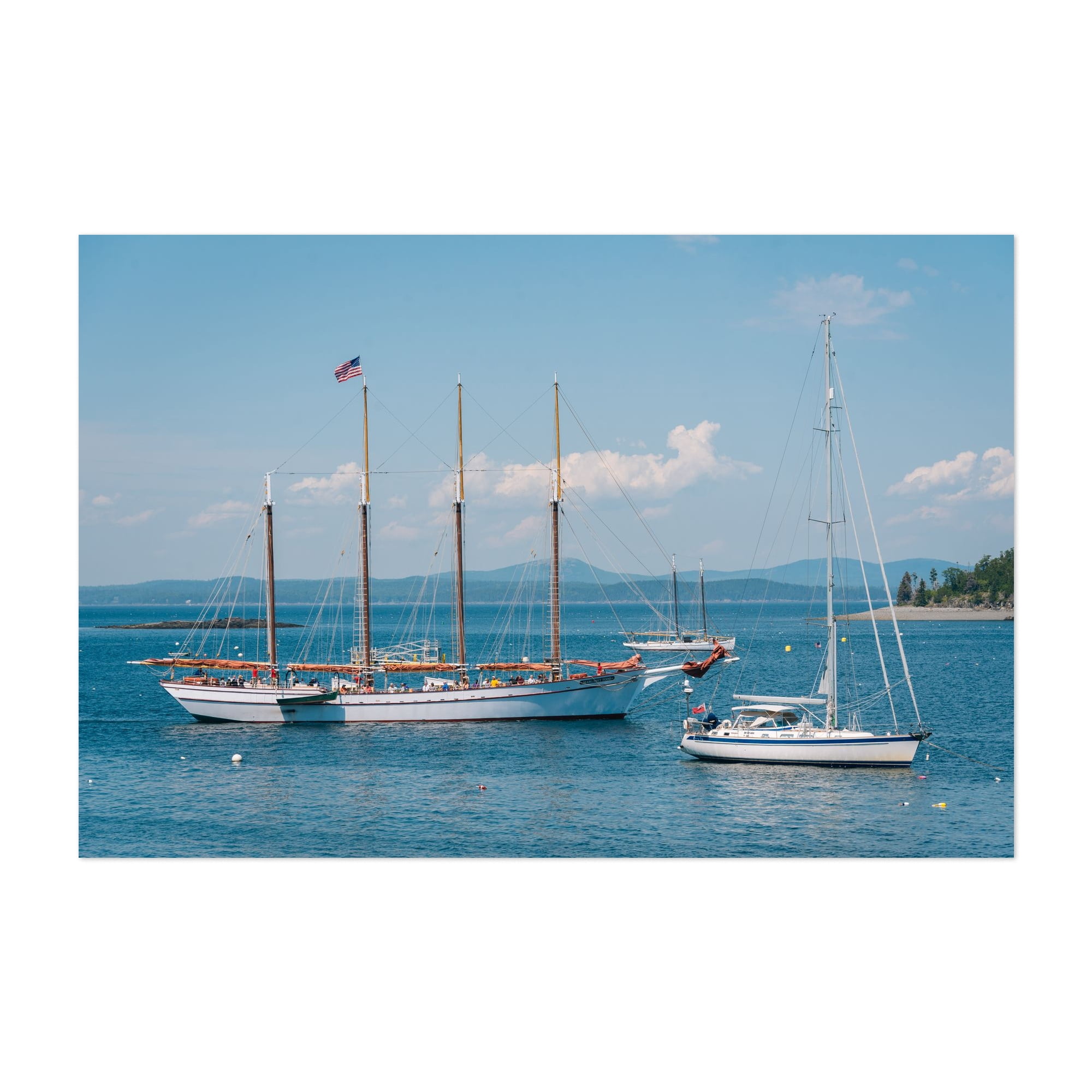 Sailing Bar Harbor - Bar Harbor Maine Photography Boat Ocean Harbor ...