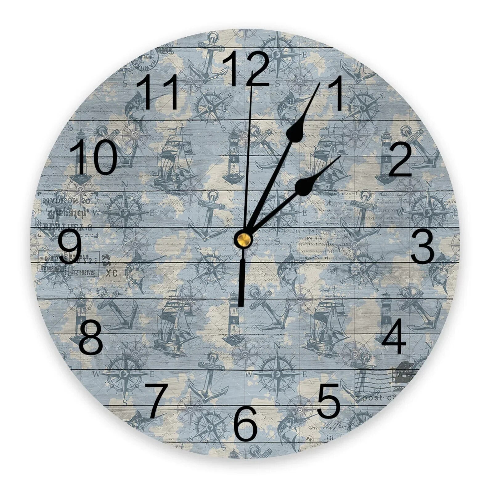 Sailing Boat Night Sky Dream Bedroom Wall Clock Large Modern Kitchen ...