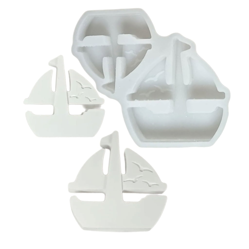 Sailing Boats Silicone Mould Boats Shape Candle Molds Ornament Casting ...