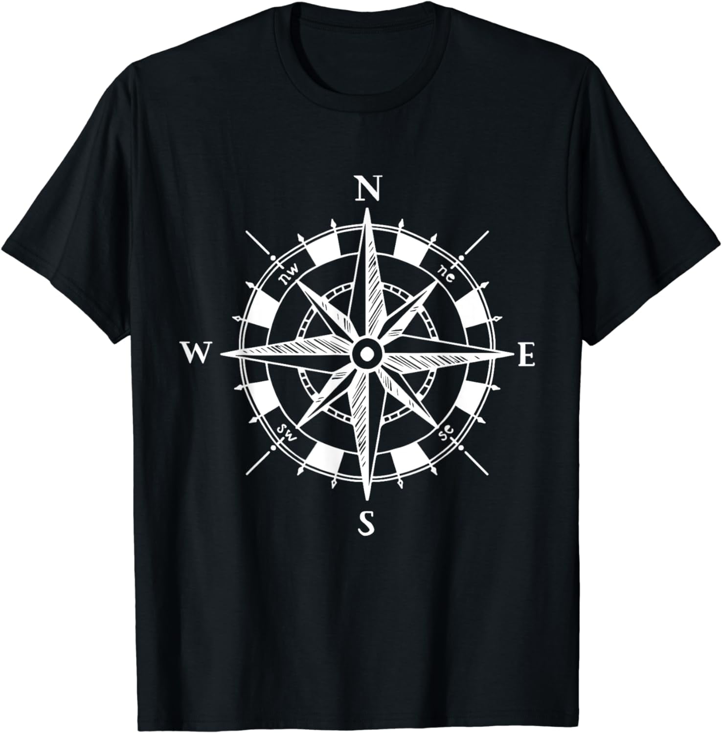 Sailing Nautical Compass Sailor Sailboat Maritime Sea Gift T-Shirt ...