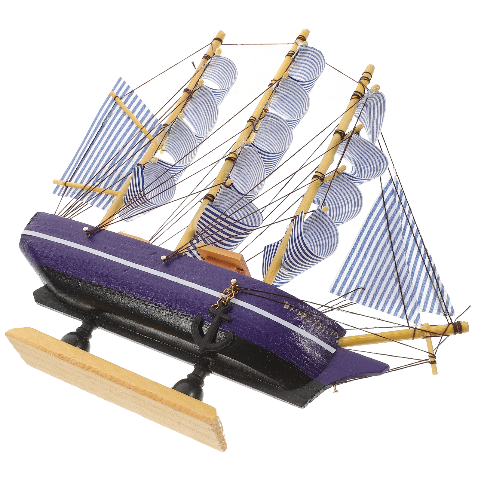 Sailing Ship Decor Nautical Boat Model Premium Mediterranean Style Home ...