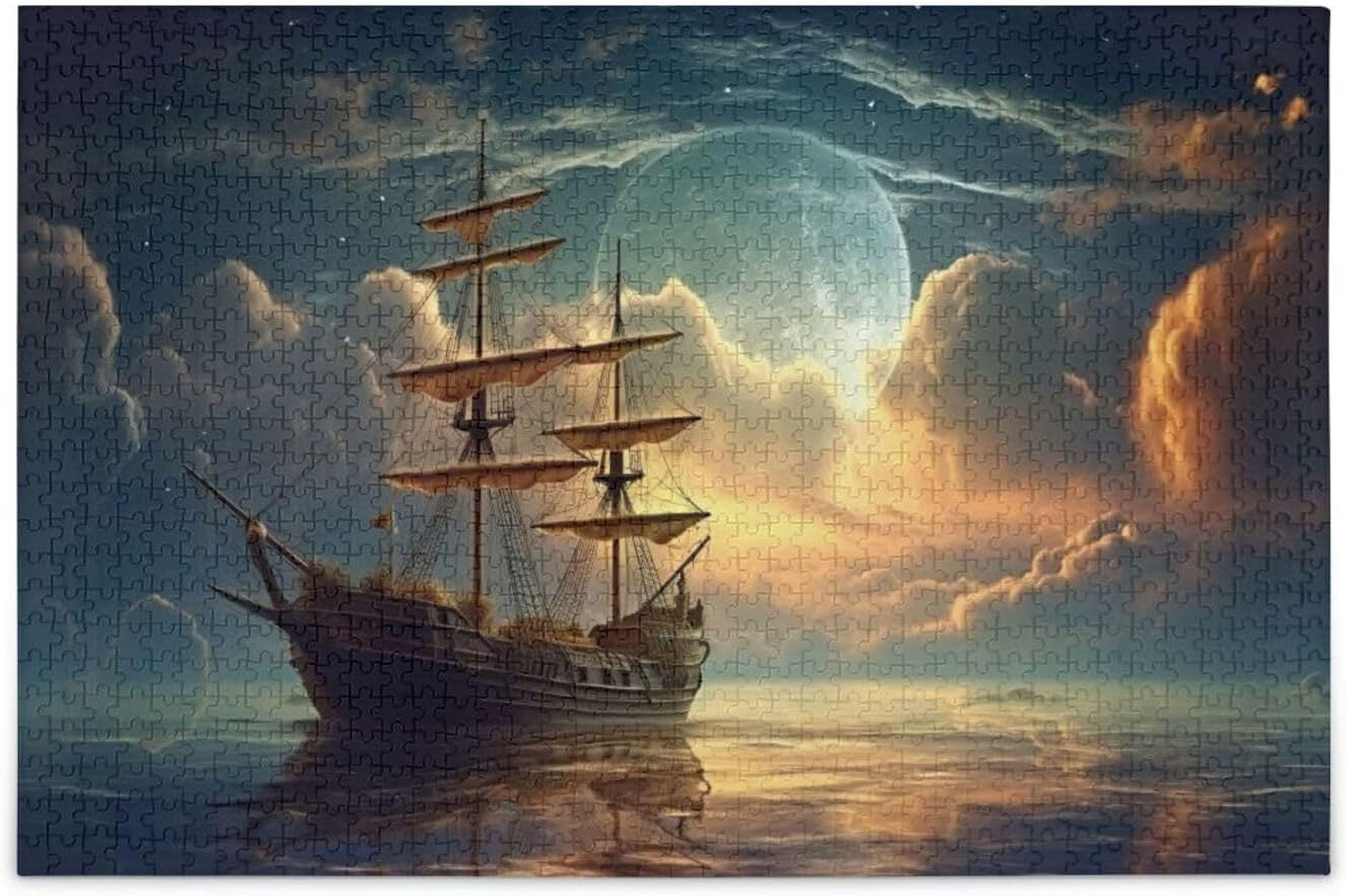 Sailing Ship Puzzles for Adults 1000 Pieces, Fun Puzzles for Teens ...