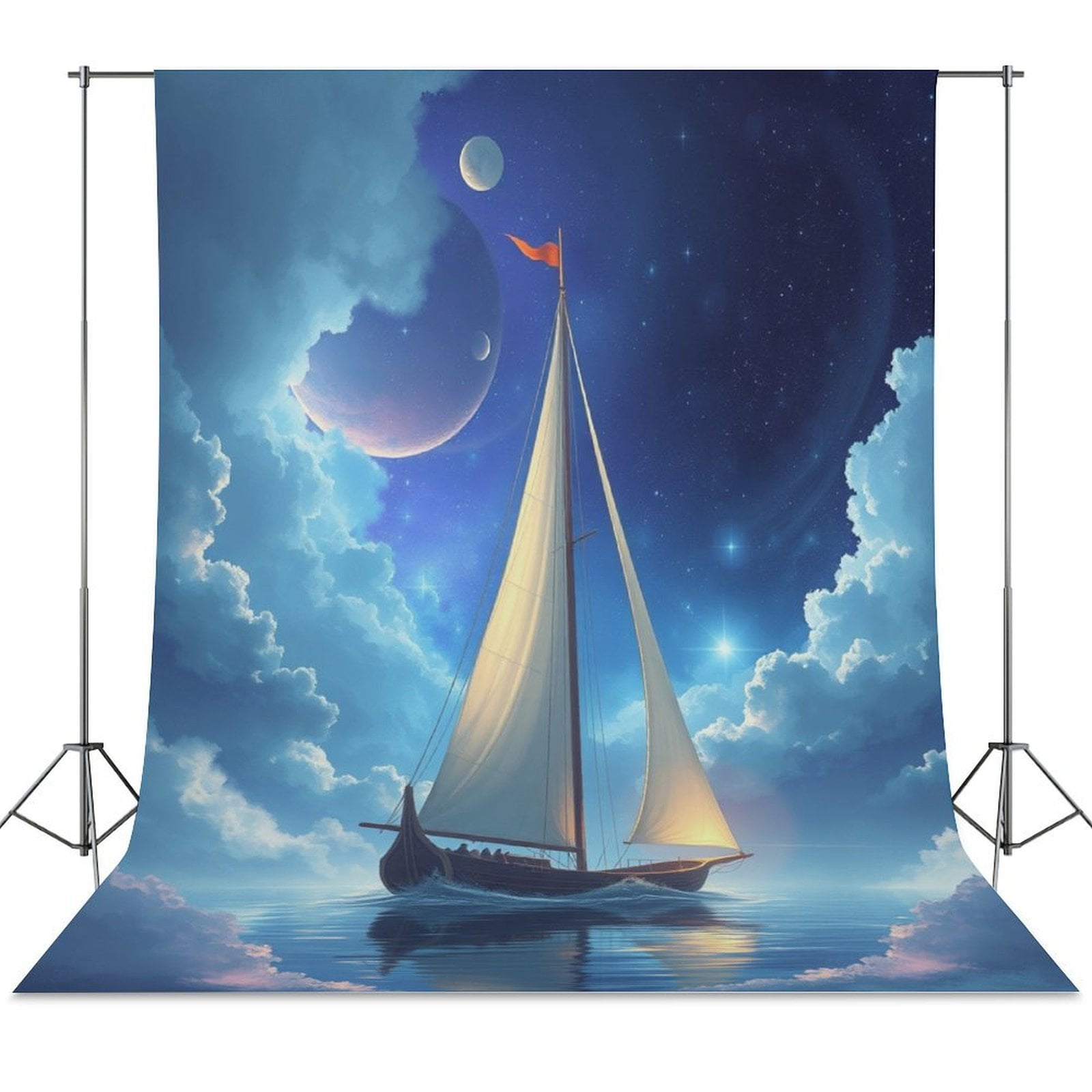 Sailing Ships Backdrop Baby Shower Newborn Portrait Girl Boy Birthday ...