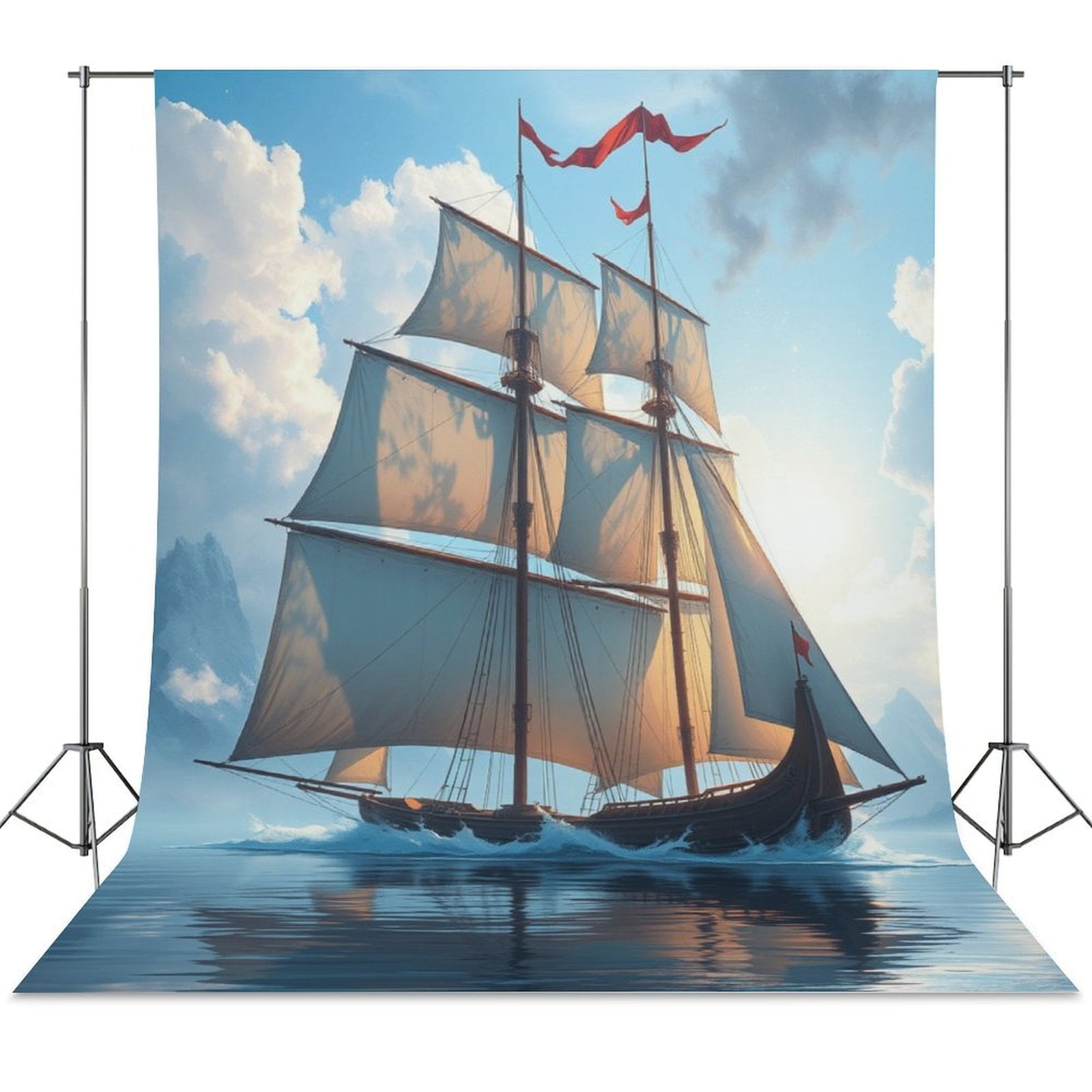 Sailing Ships Decorations BackdropPortrait Photography Background ...