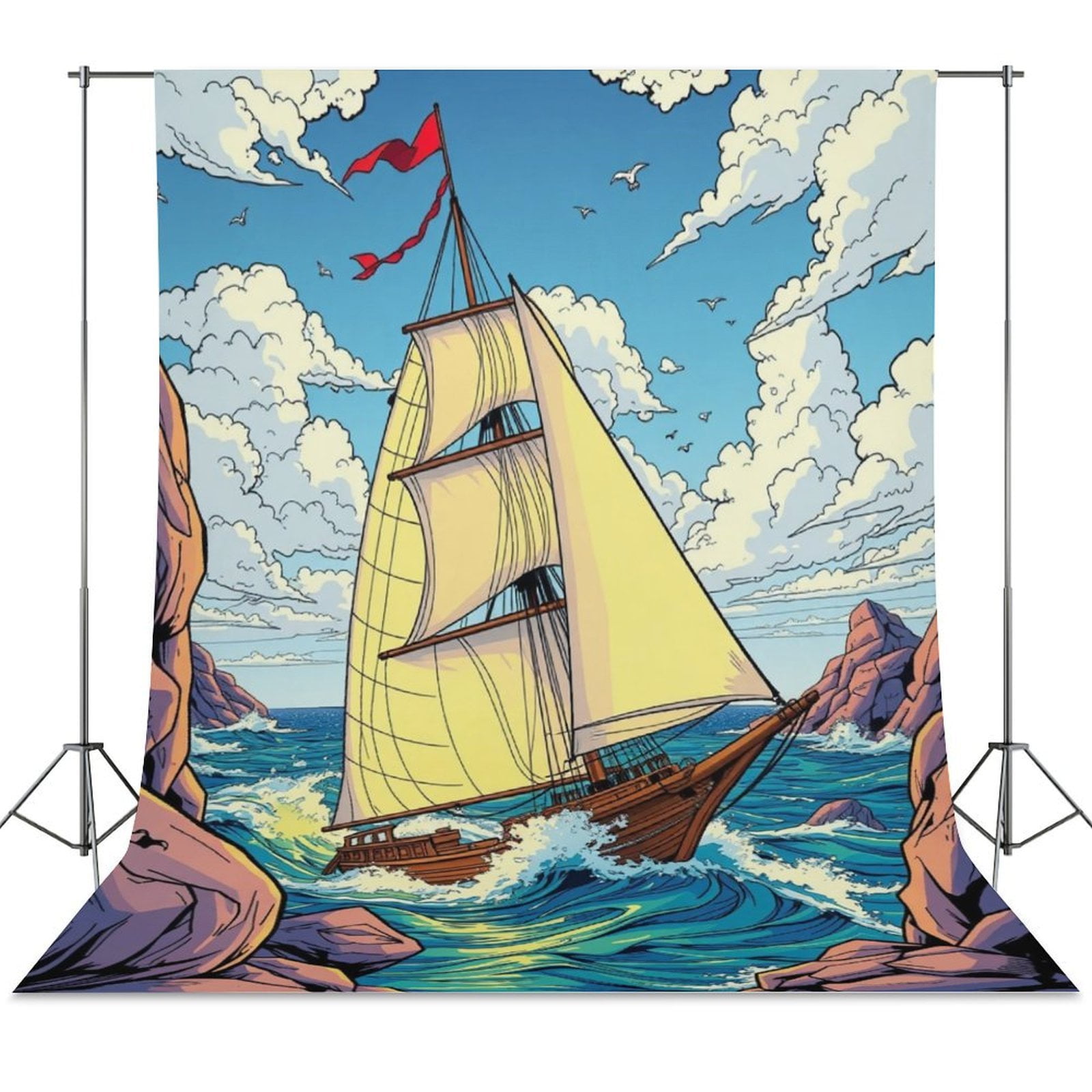 Sailing Ships Photography Backdrops Adult Photostudio Props Decors ...