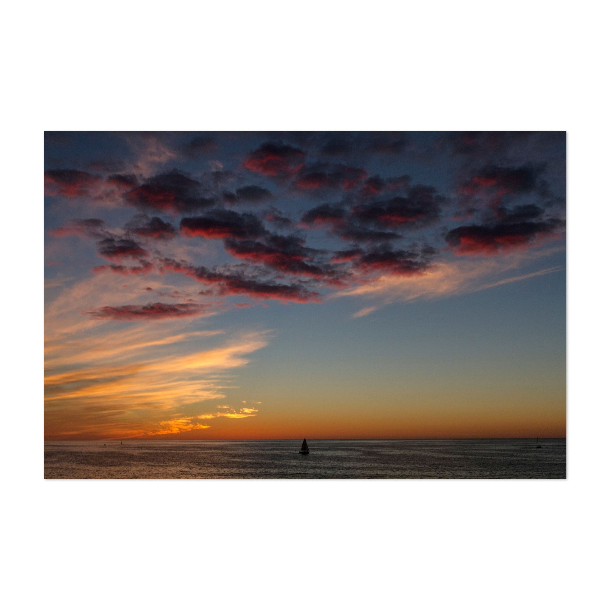 Sailing At Sunset In The South Bay - Redondo Beach California ...