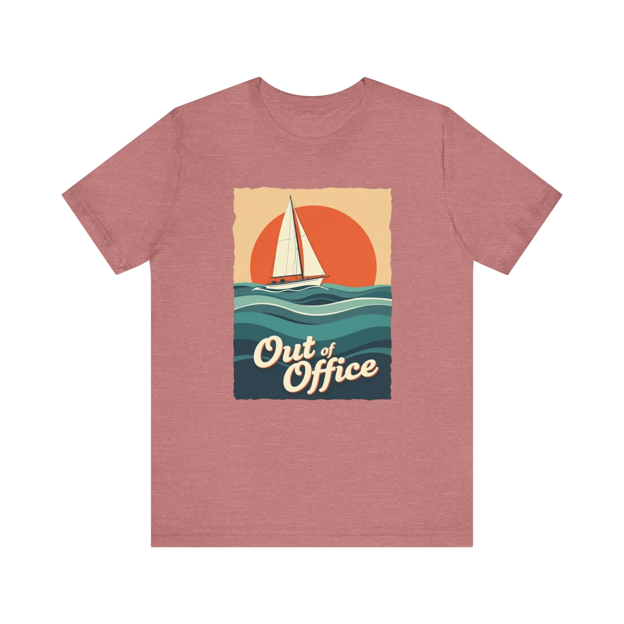 Sailing Tee - Out of Office Design (HeatherMauve, 3XL) - Walmart.com