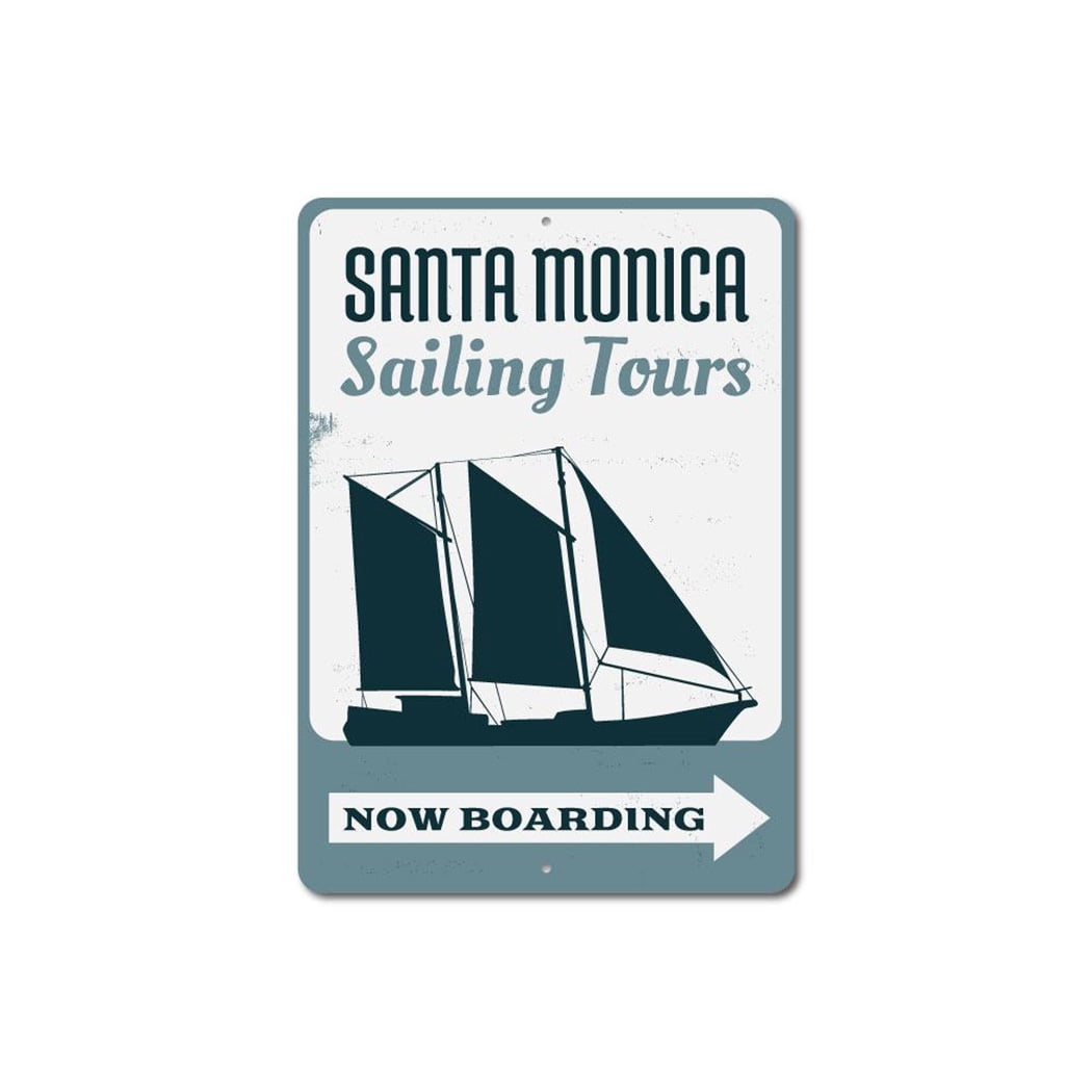 Sailing Tours Sign, Beach Location Name Sign, Custom Now Boarding ...