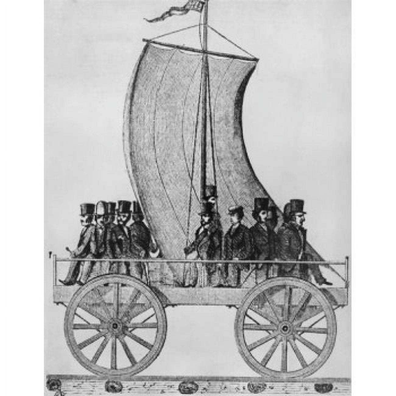 Sailing on the Railroad 1829-1830 Poster Print - 18 x 24 in. - Walmart.com