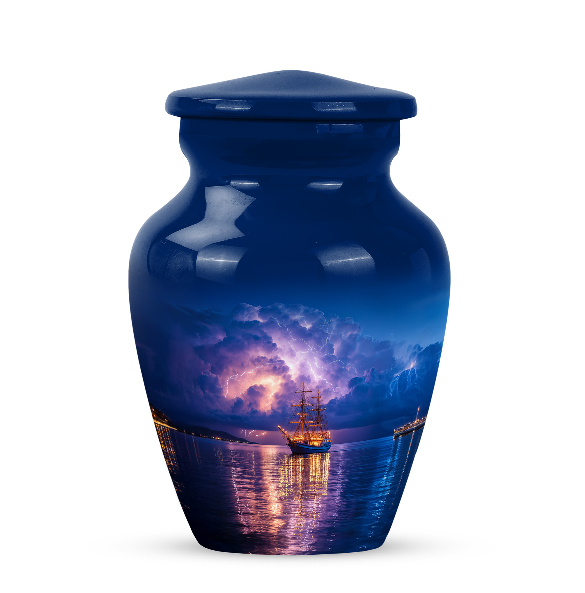 Sailing ship Urn For Human Ashes Adult Man - Sailing ship Cremation ...