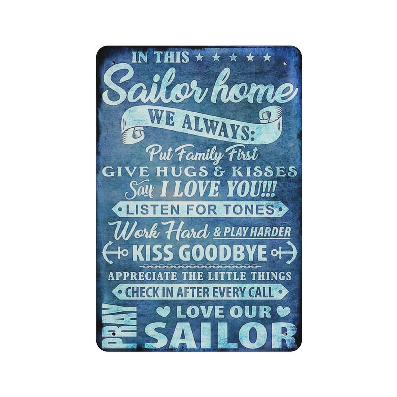 Sailing tin sign, Seaman In This Sailor Home Quotes Driving A Boat tin ...