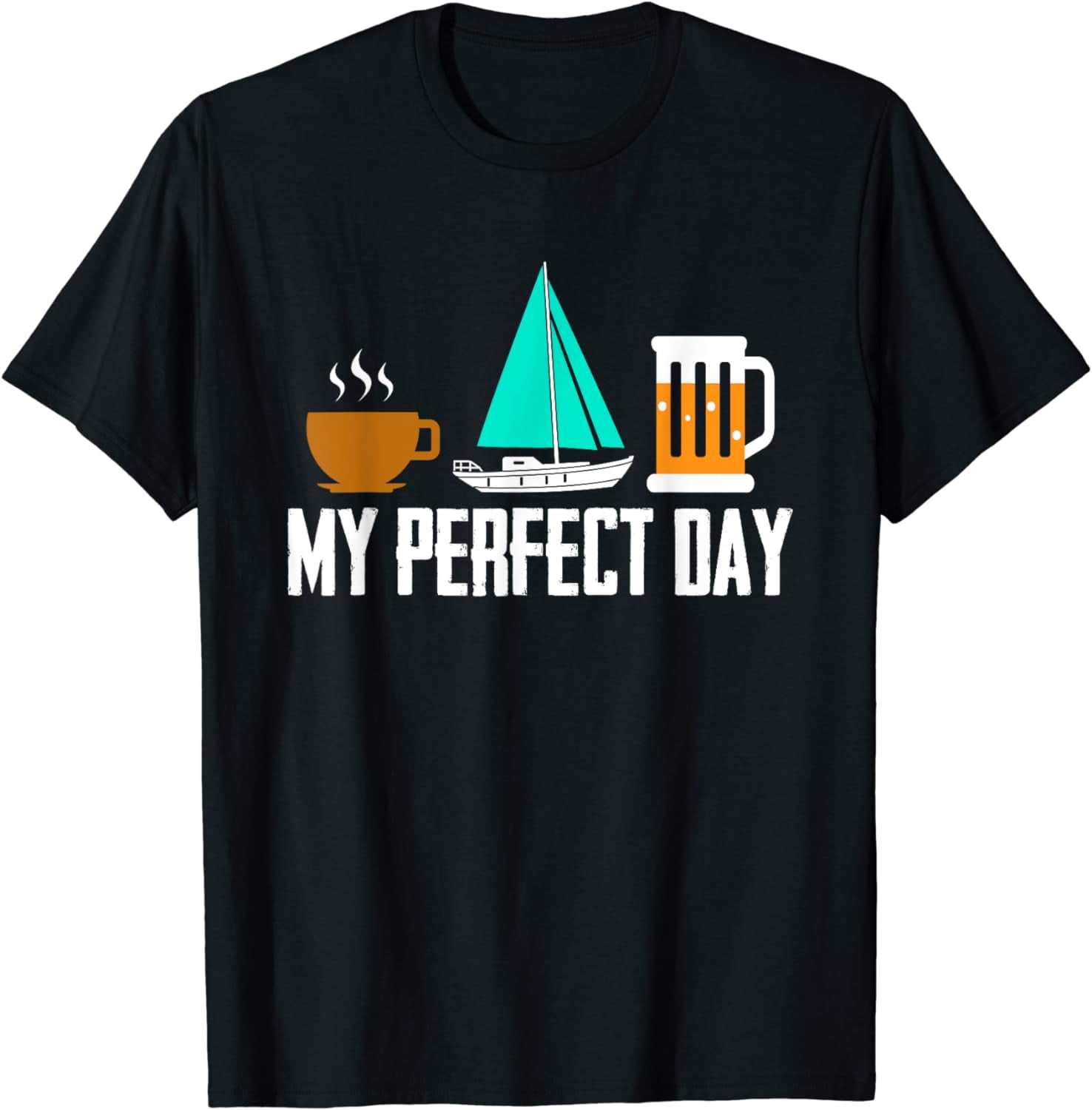 Sailor Boat - Sailboat Captain Sailing My Perfect Day T-Shirt - Walmart.com