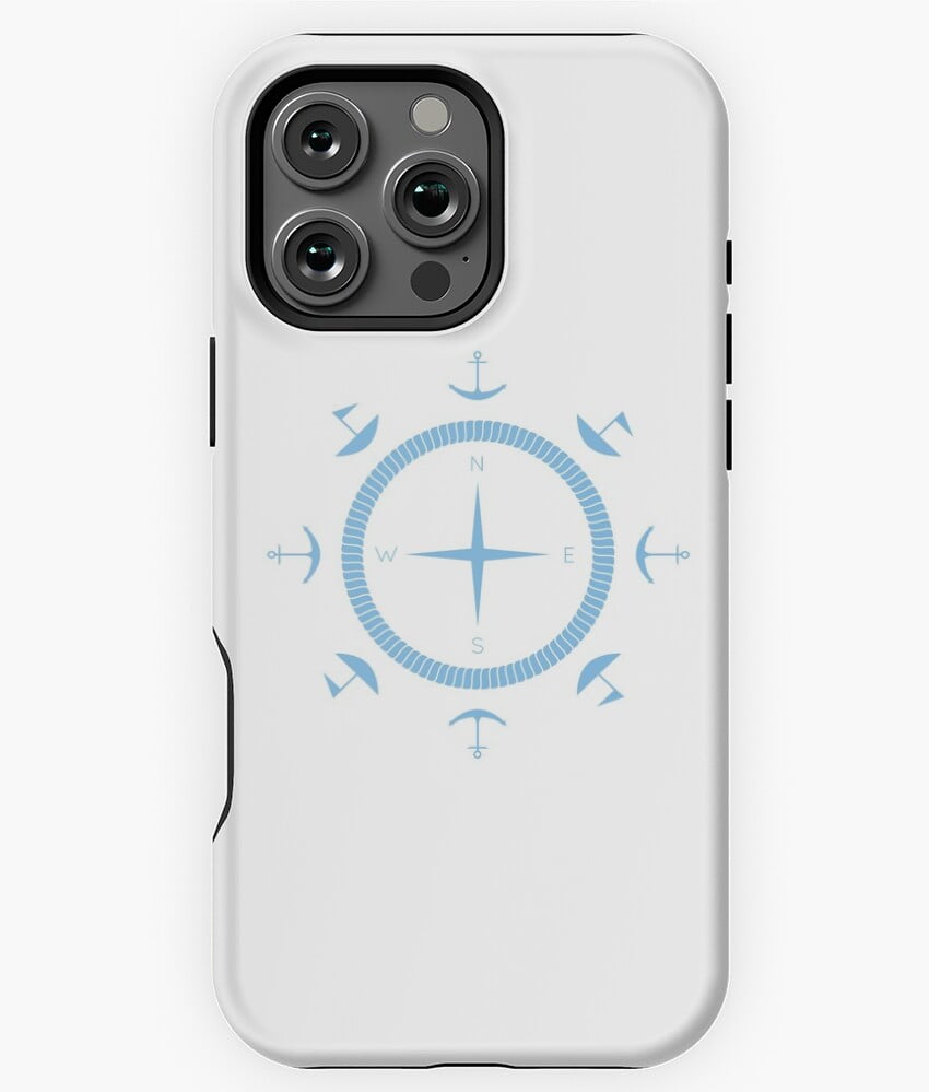 Sailor Compass Nautical Navigation Art Phone Case for iPhone 16 15 14 ...