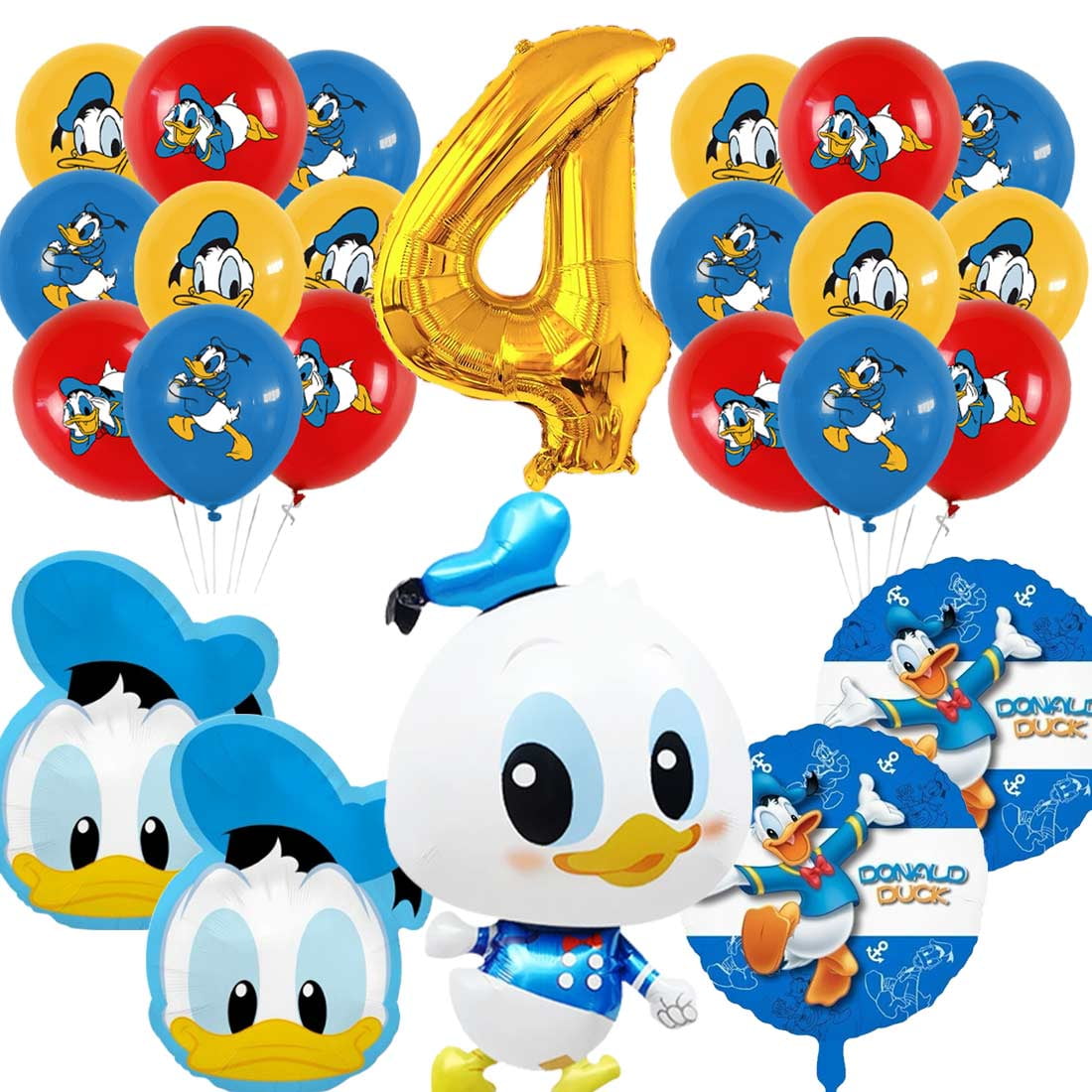 Sailor Duck Donald Duck Balloons Party Supplies 4th Big Number ...