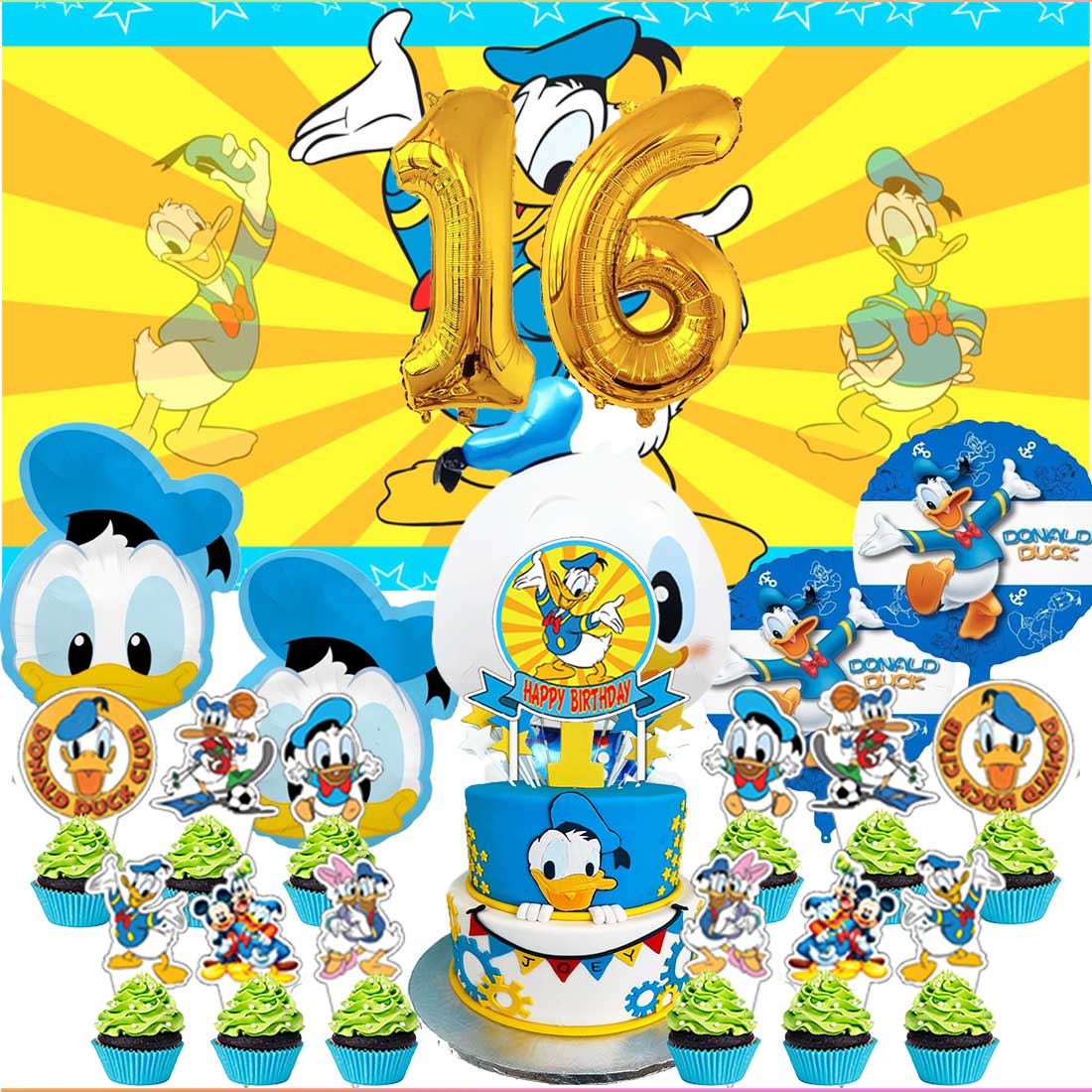 Sailor Duck Donald Duck Party Supplies Decor 16th Kit Balloons Birthday ...