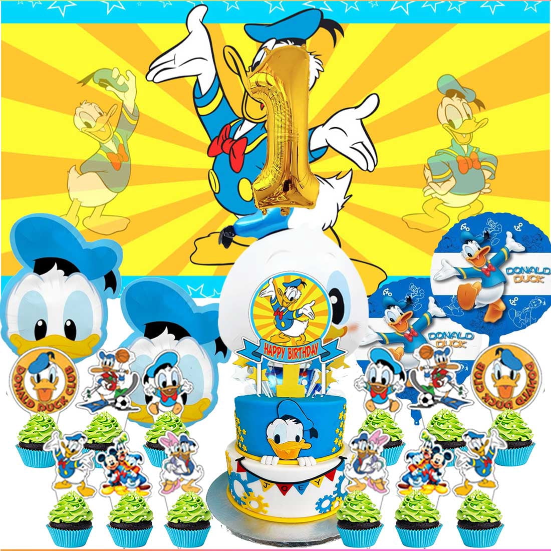 Sailor Duck Donald Duck Party Supplies Decor 1st Kit Balloons Birthday ...