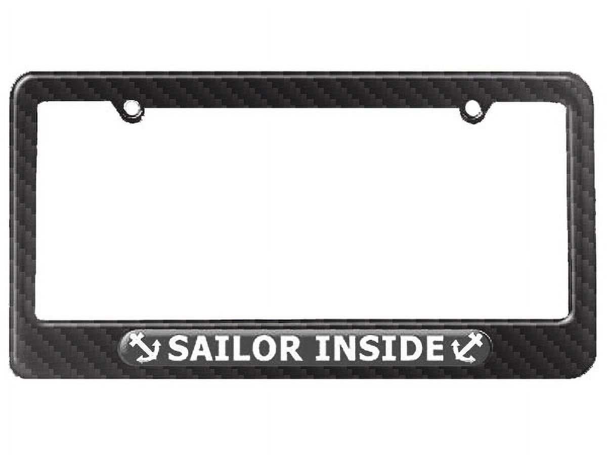Sailor Inside - Sailing Love License Plate Frame - Walmart.com