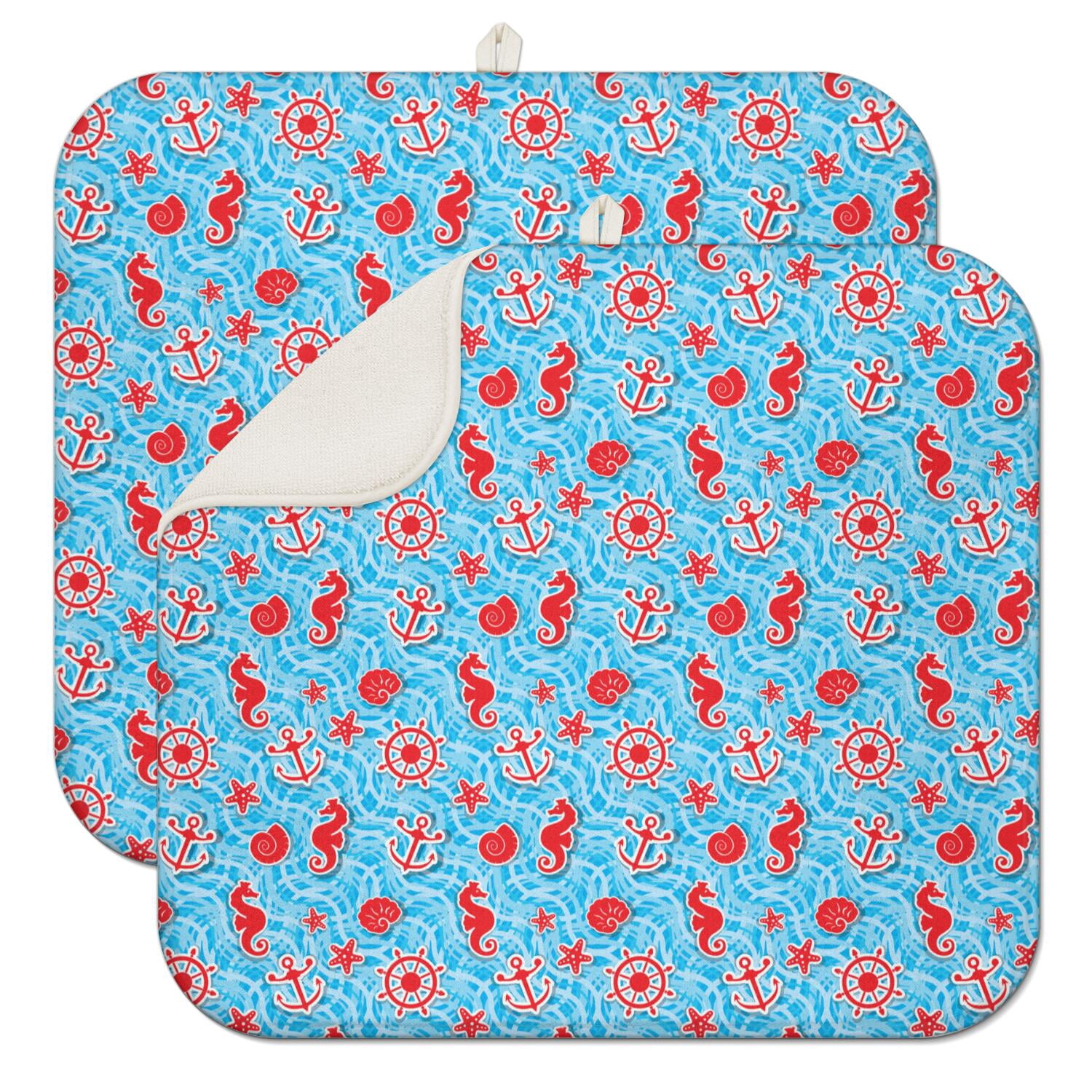 Sailor Mariner Coffee Mat Nautical Anchor Boat Sea Seaside Coastal ...