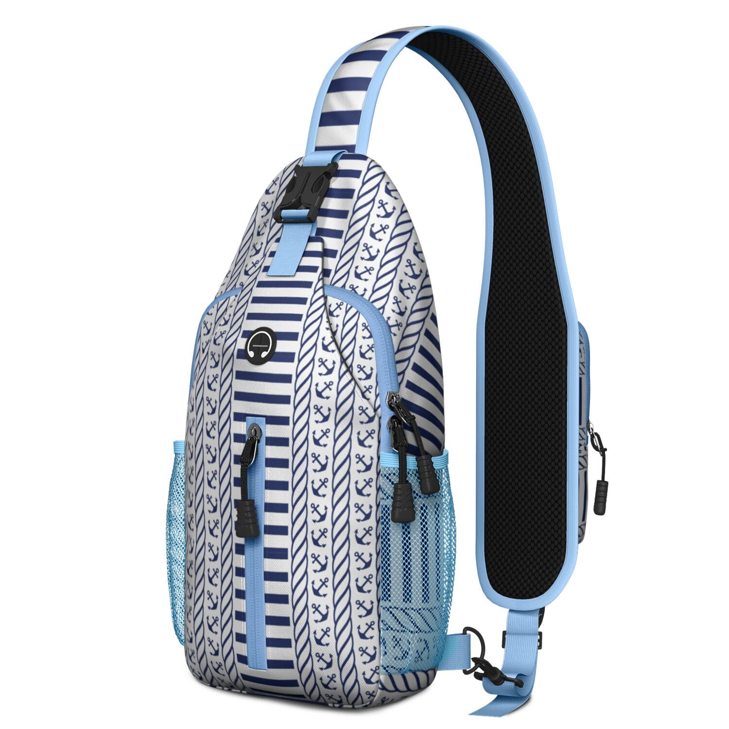 Sailor Mariner Nautical Sling Bag with Ship, Boat, Mast, and Rudder ...