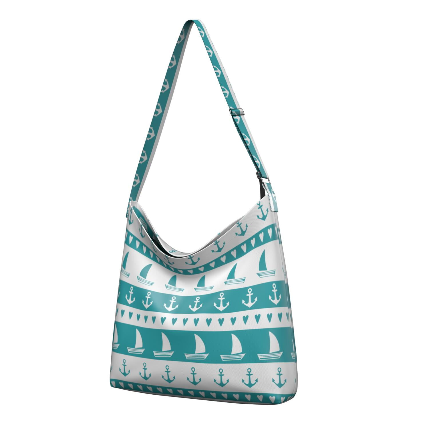 Sailor Maritime Canvas Tote Bag – Nautical Compass, Mast, and Beacon ...