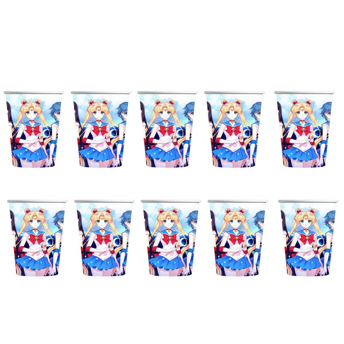 Sailor Moon Birthday Party Supplies Cups Tableware Disposable Paper ...