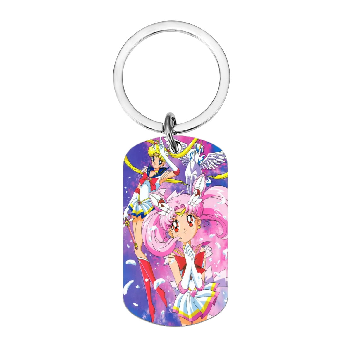 Sailor Moon Keychain double side design animation pattern pendant ...