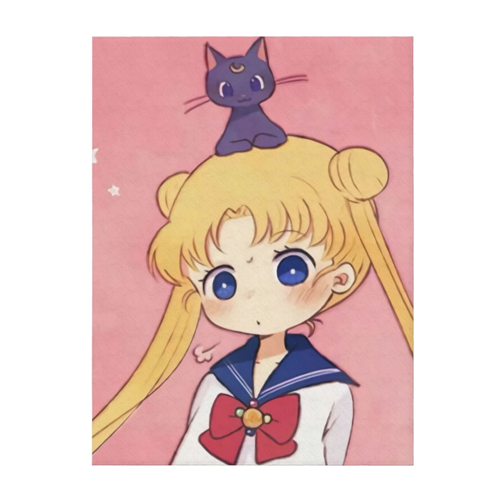 Sailor Moon Plush Throw Blanket Super Soft Wool Blanket, Sofa And Bed ...