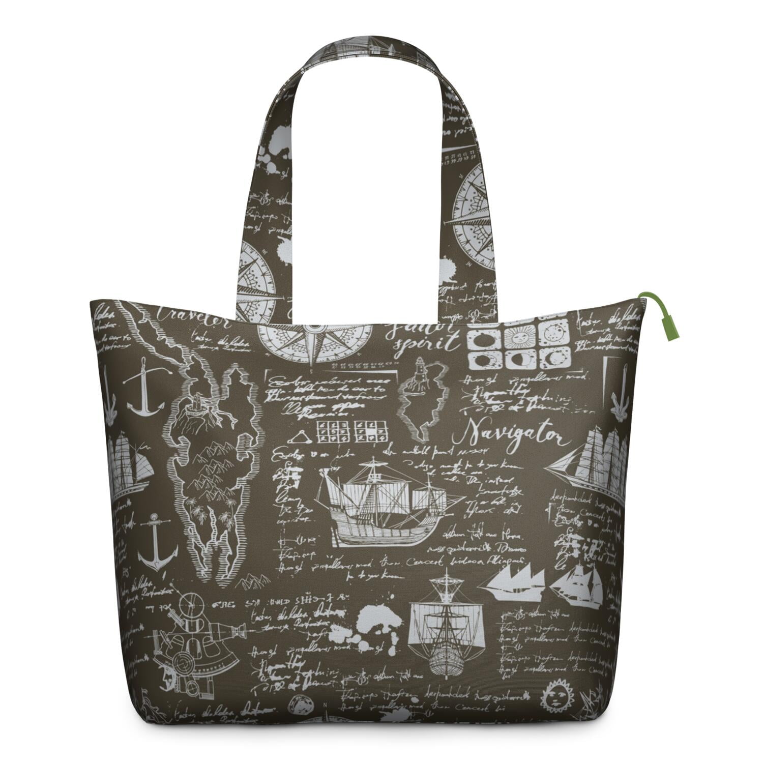 Sailor Nautical Themed Travel Tote Bag - Water-Resistant Carry-On with ...
