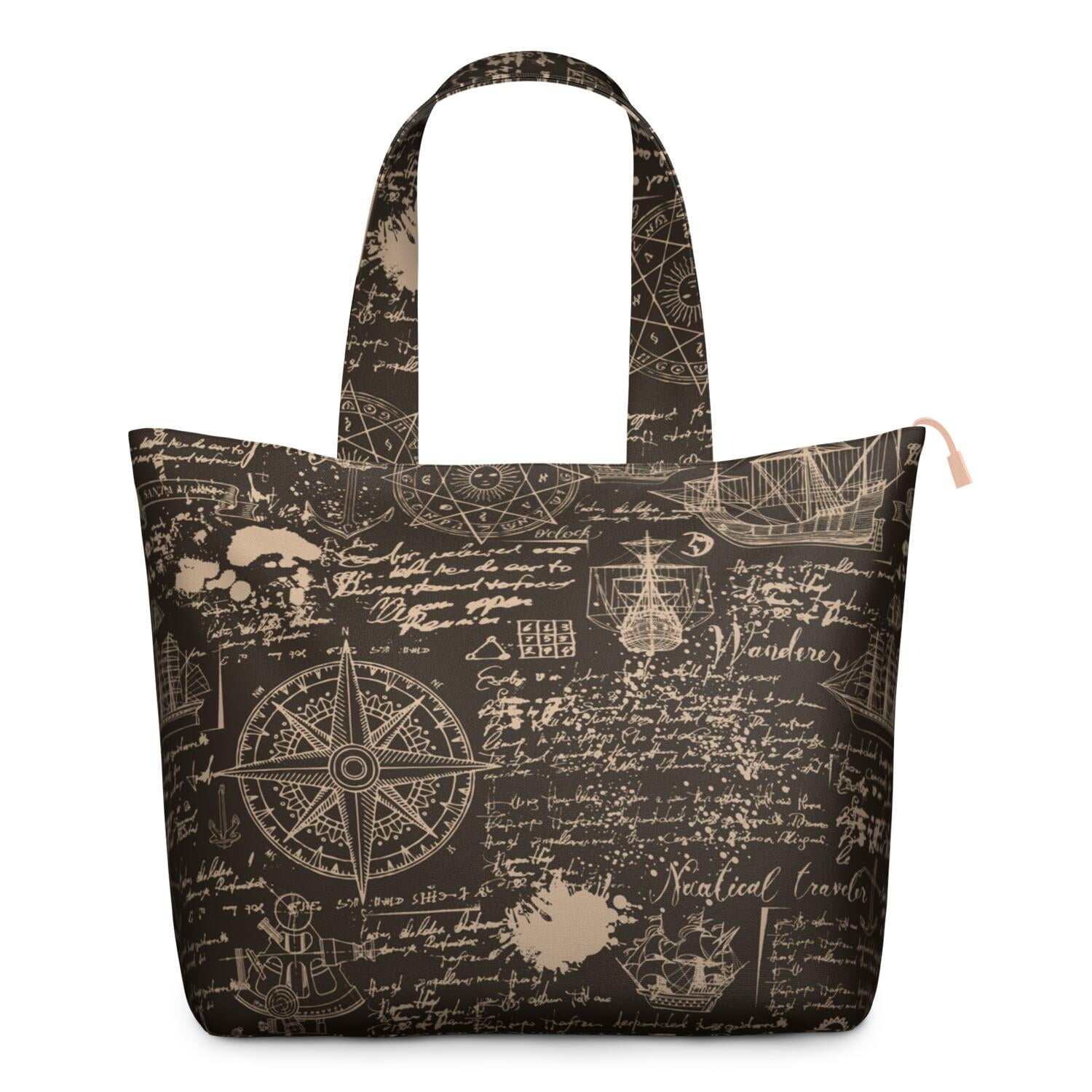Sailor Nautical Themed Travel Tote Bag - Water-Resistant Carry-On with ...