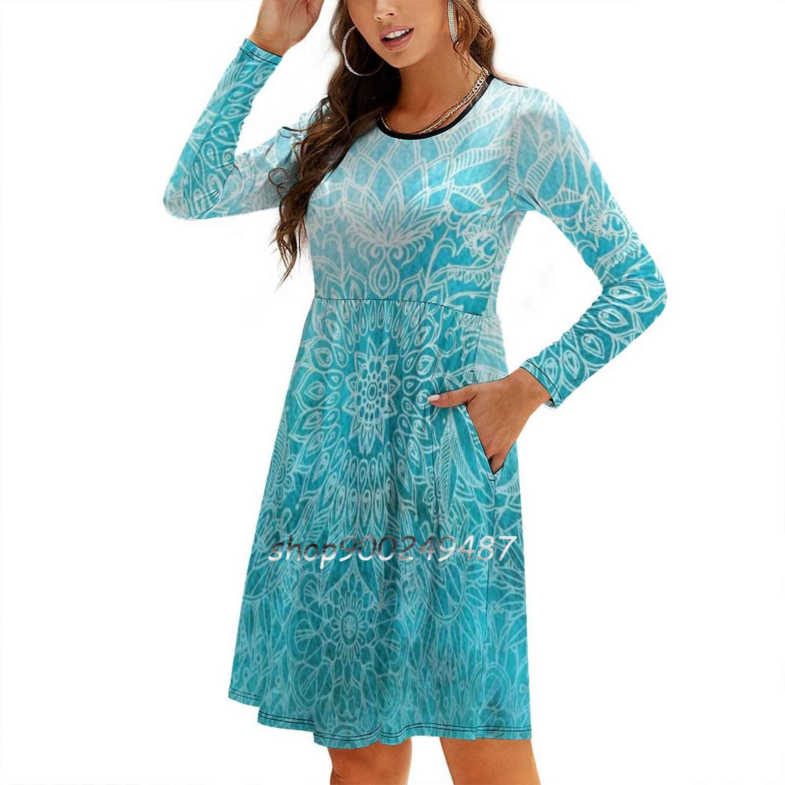 Sailor Stripes With Anchor Sweetheart Knot Flared Dress Fashion Design ...