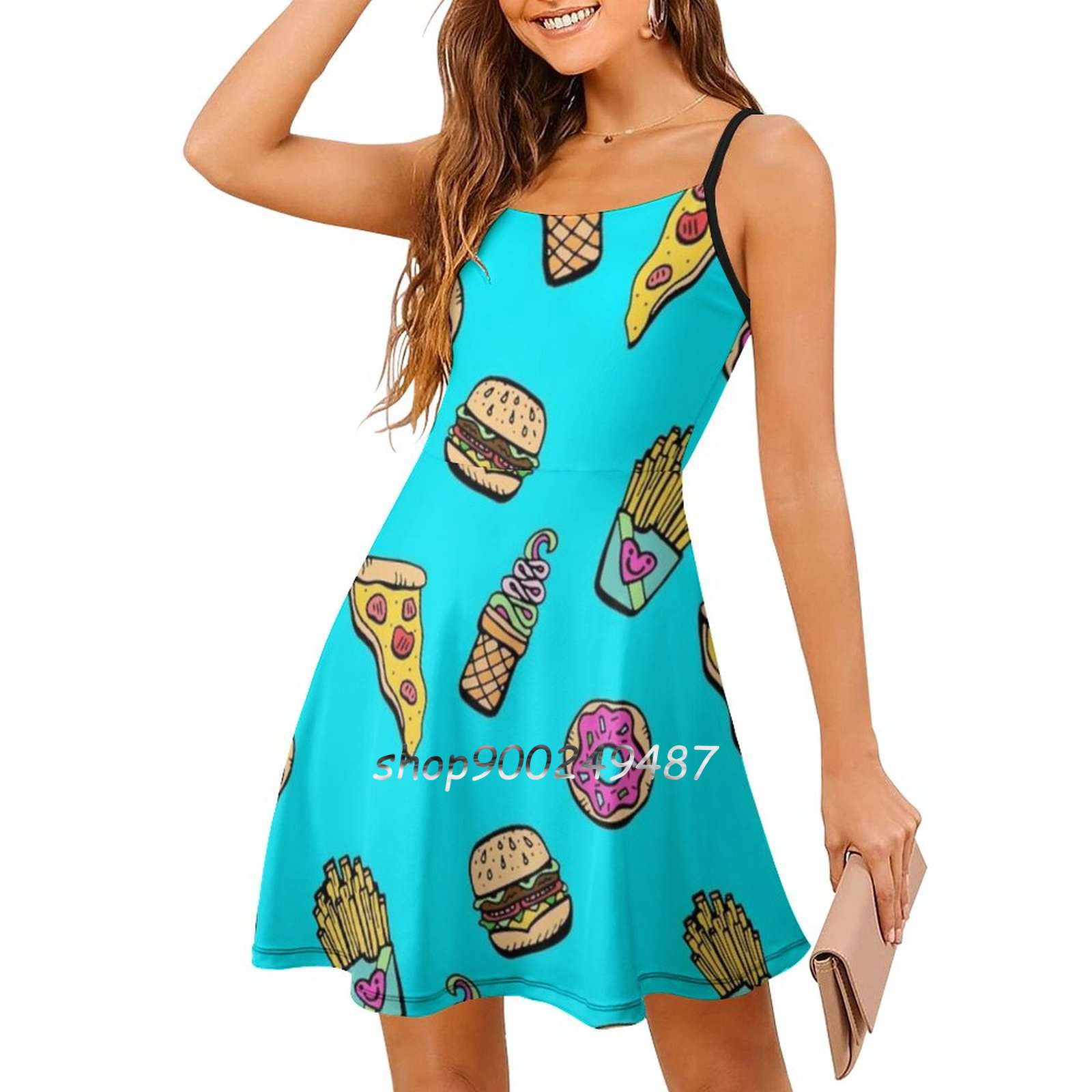 Sailor Stripes With Anchor Sweetheart Knot Flared Dress Fashion Design ...