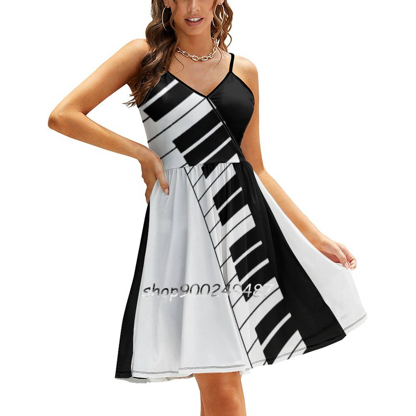 Sailor Stripes With Anchor Sweetheart Knot Flared Dress Fashion Design ...