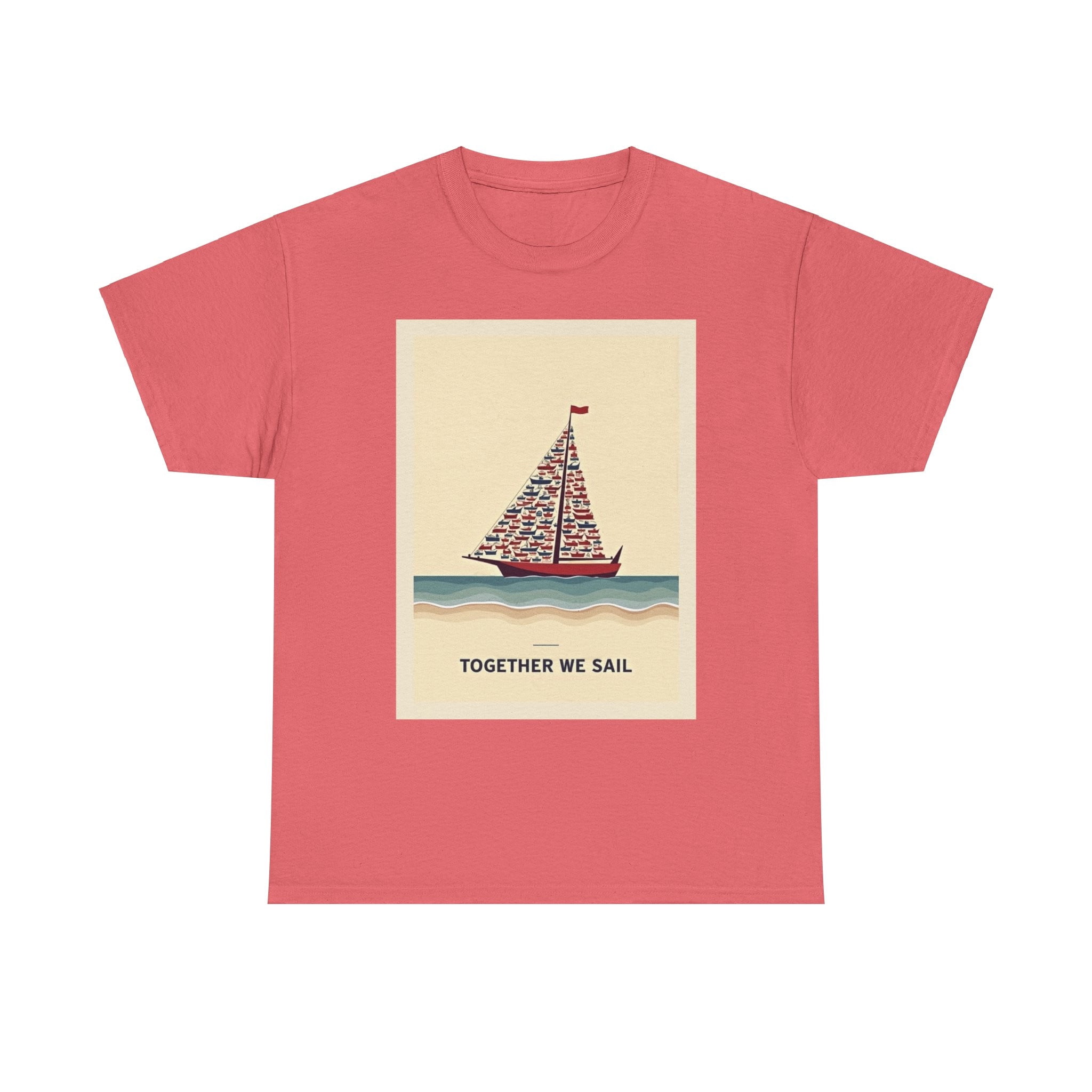 Sailor Tee - Together We Sail (CoralSilk, L) - Walmart.com