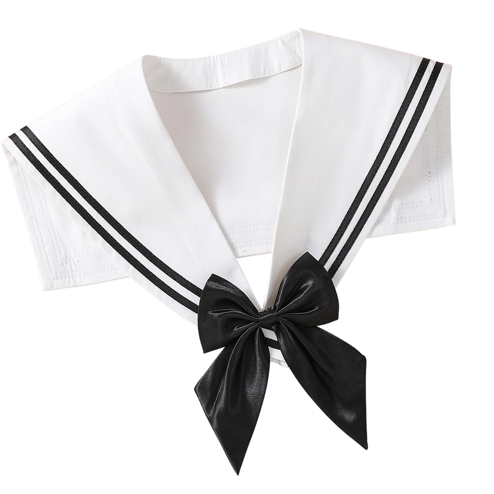 Sailor Uniform Inspired False Collar Accessory Neckpiece Easy To Wear ...