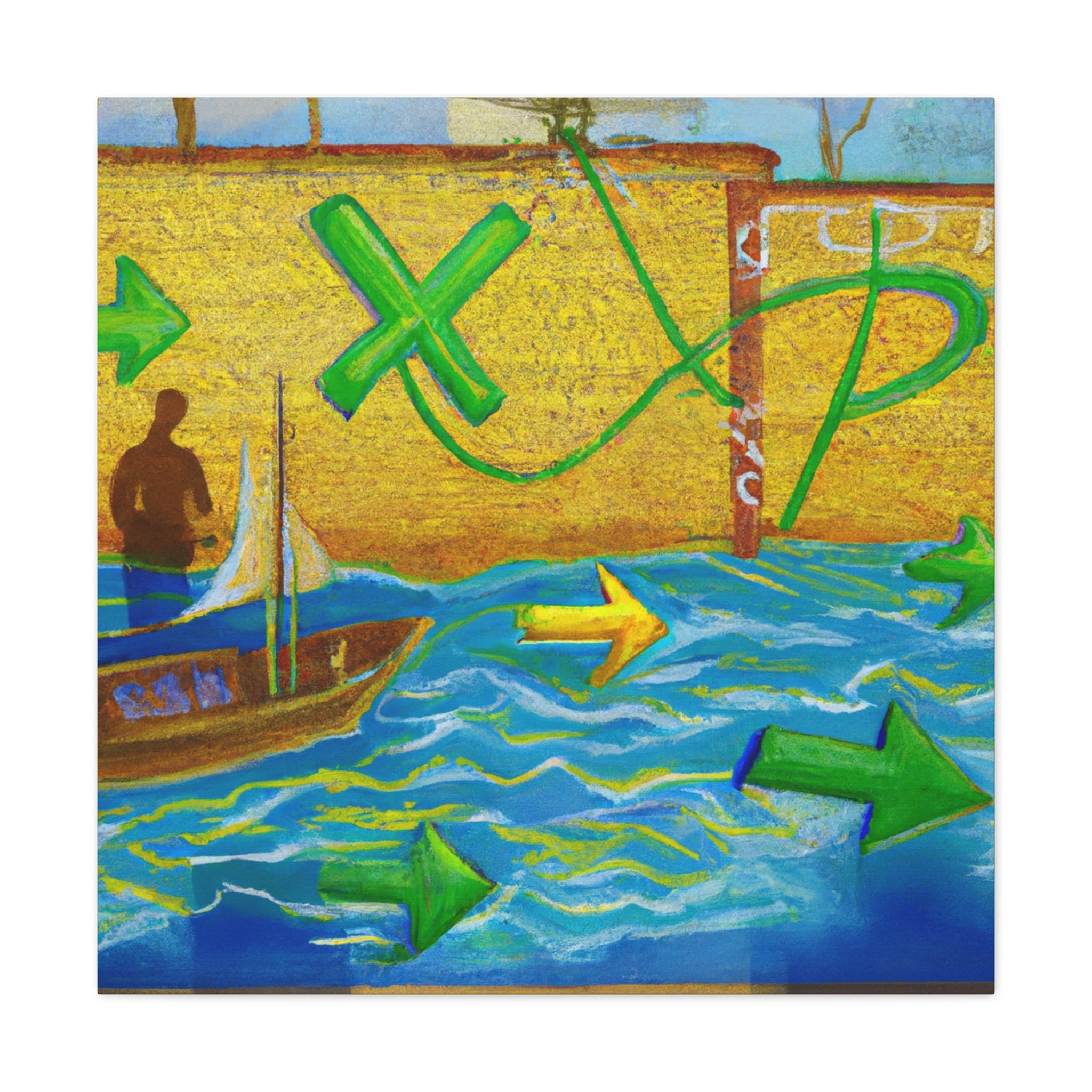"Sailor's Nautical Chart" - Canvas - Walmart.com