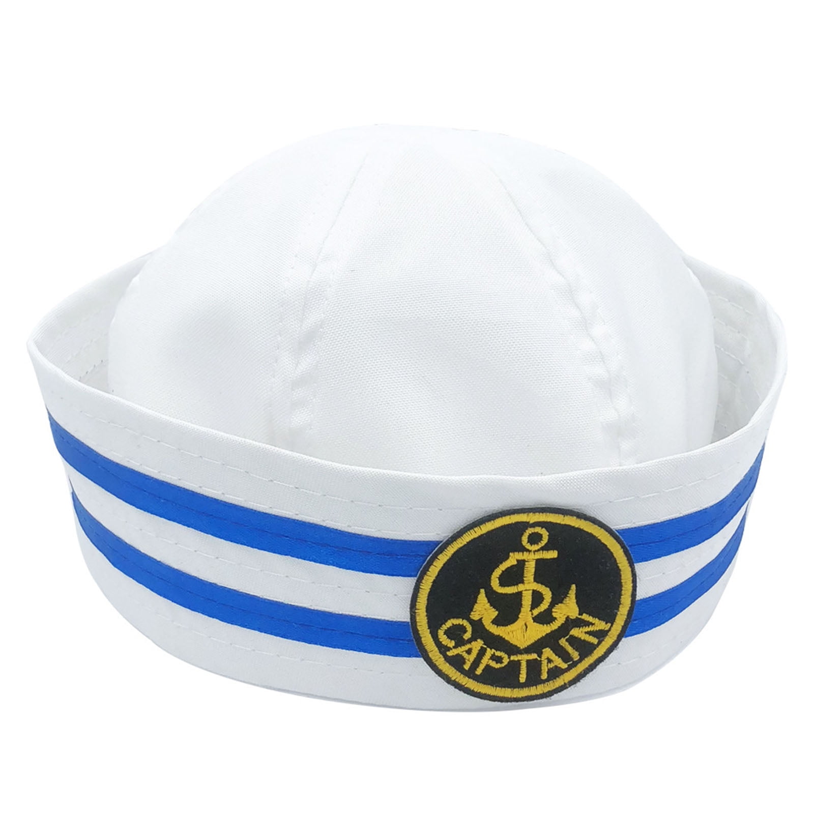 Sailors Ship Boat Captain White Hat Adult Kids Navy Marine Sea Boating ...