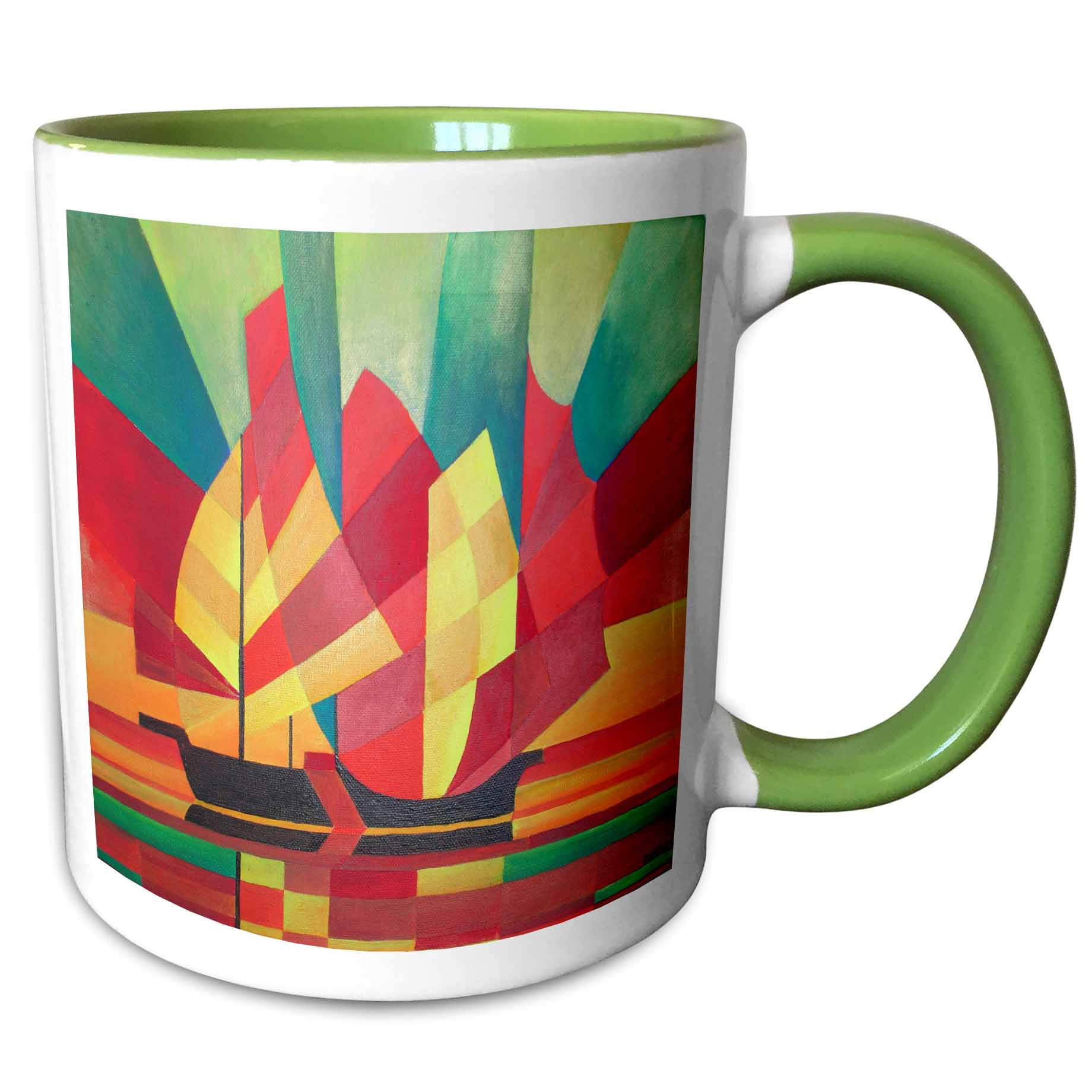 3drose, Sails and Ocean Skies- Blue, Boats, Cubism, Sailboat, Sails ...