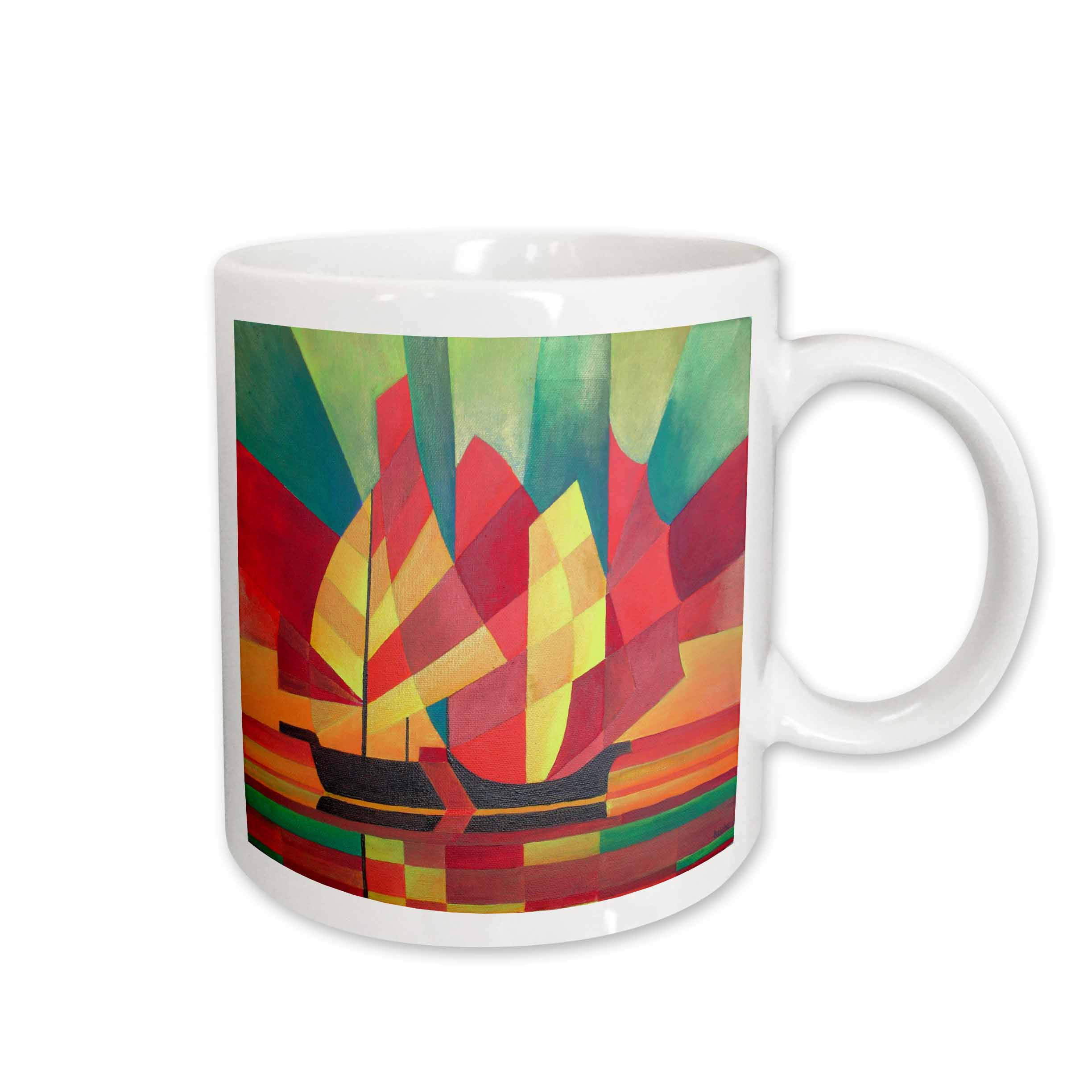 3drose, Sails and Ocean Skies- Blue, Boats, Cubism, Sailboat, Sails ...