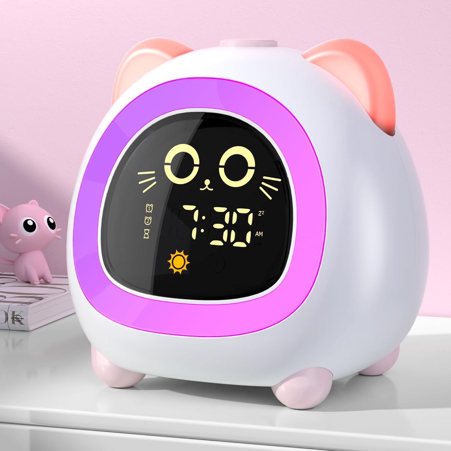 Sailstar Kids Alarm Clock with OK to Wake Light, Sleep Trainer and Dual ...