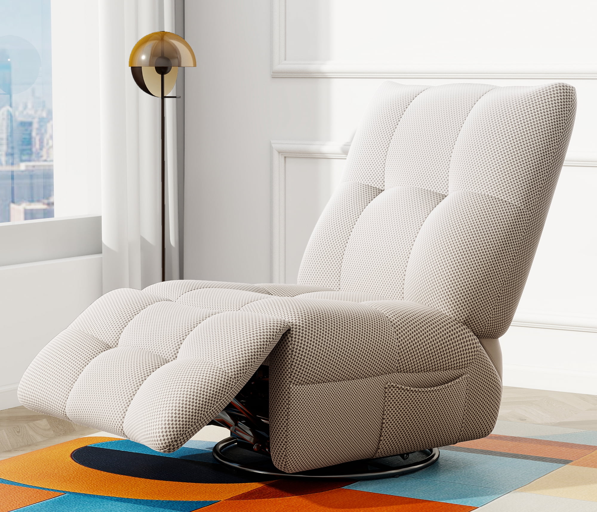 Sailvan Rocking Recliner Chair for Adults, Glider Rocking Chair Swivel ...