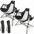 Sailvan Camping Rocking Chair 2-Pack, Folding Hammock Chair with ...