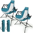 Sailvan Camping Rocking Chair 2-Pack, Folding Hammock Chair with ...