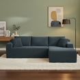 Sailvan L-Shaped Cloud Sectional Sofa with Deep Seat,No Assembly ...