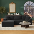 Sailvan L-Shaped Cloud Sectional Sofa with Deep Seat,No Assembly ...