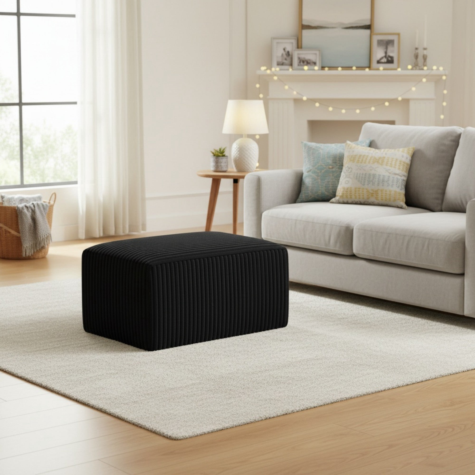 Sailvan L-Shaped Cloud Sectional Sofa with Ottoman - Walmart.com