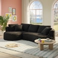 Sailvan Modern Curved L-Shape Luxury Sectional Sofa, Comfy Sleeper ...