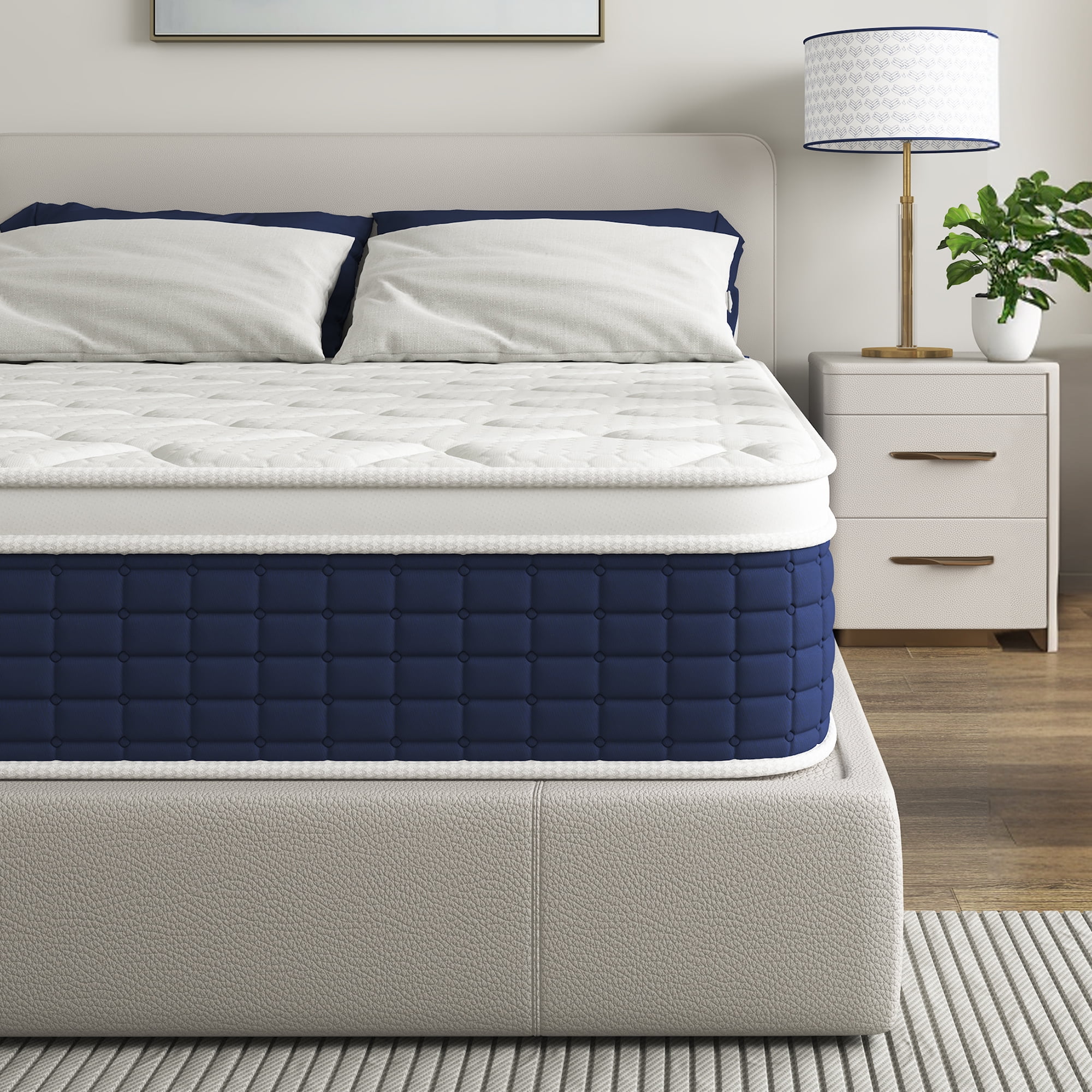 Sailvan Queen Mattress, 12 inch Hybrid Mattress Queen Size in a Box ...